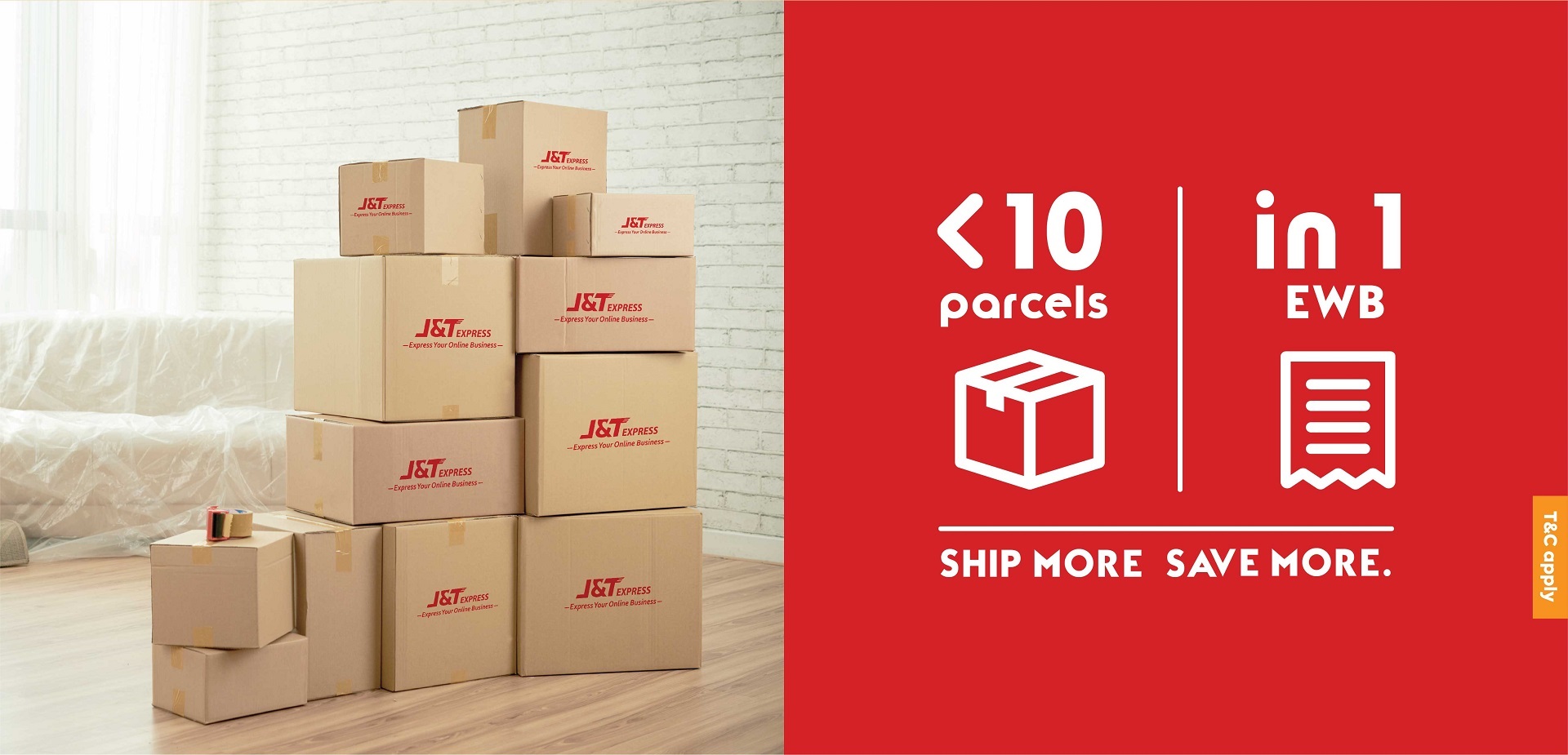 Multi-Pieces Shipment | Parcel Delivery Services | J&T Express Malaysia